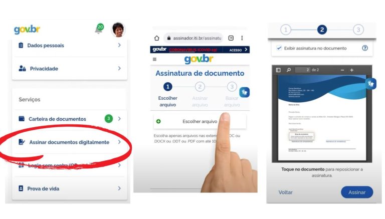 Assinatura Eletrônica GOV.BR: Como assinar Documento pelo GOV